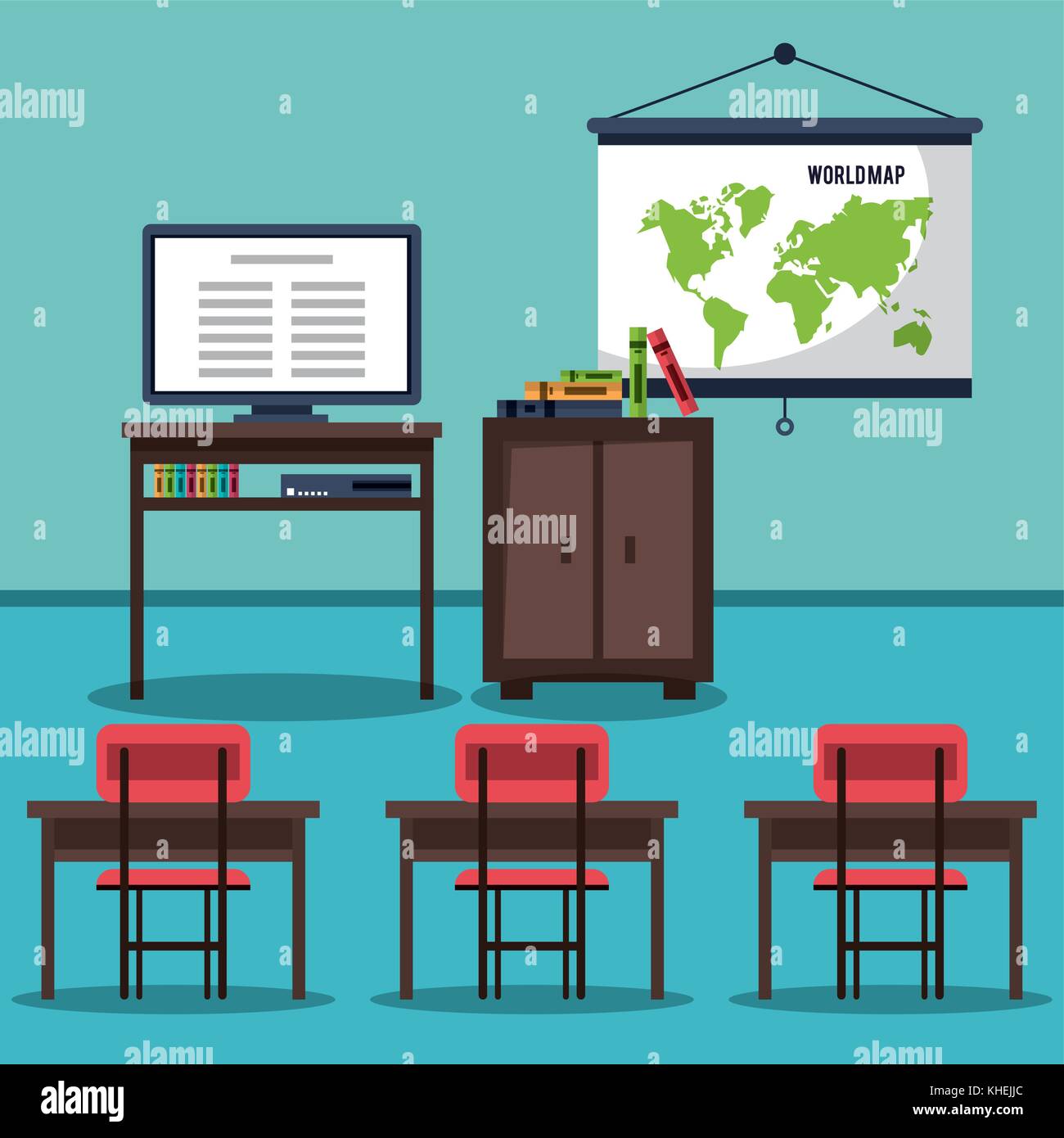 Classroom elements design Stock Vector Image & Art - Alamy