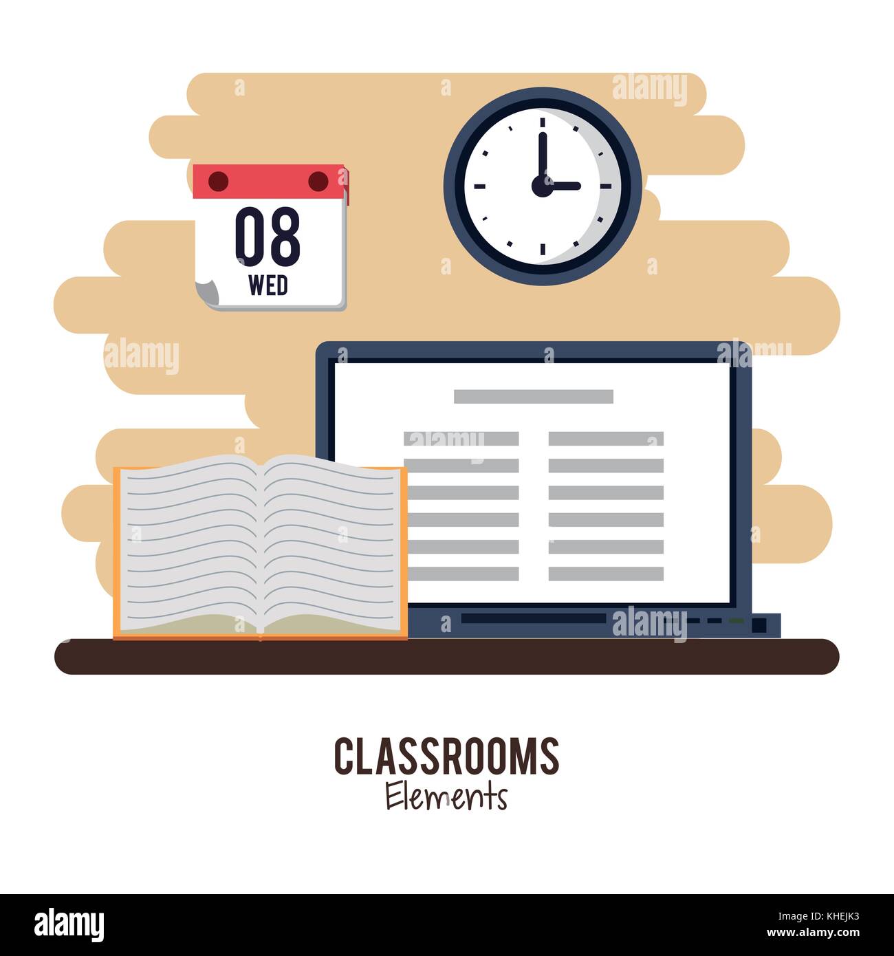 Classroom elements design Stock Vector Image & Art - Alamy