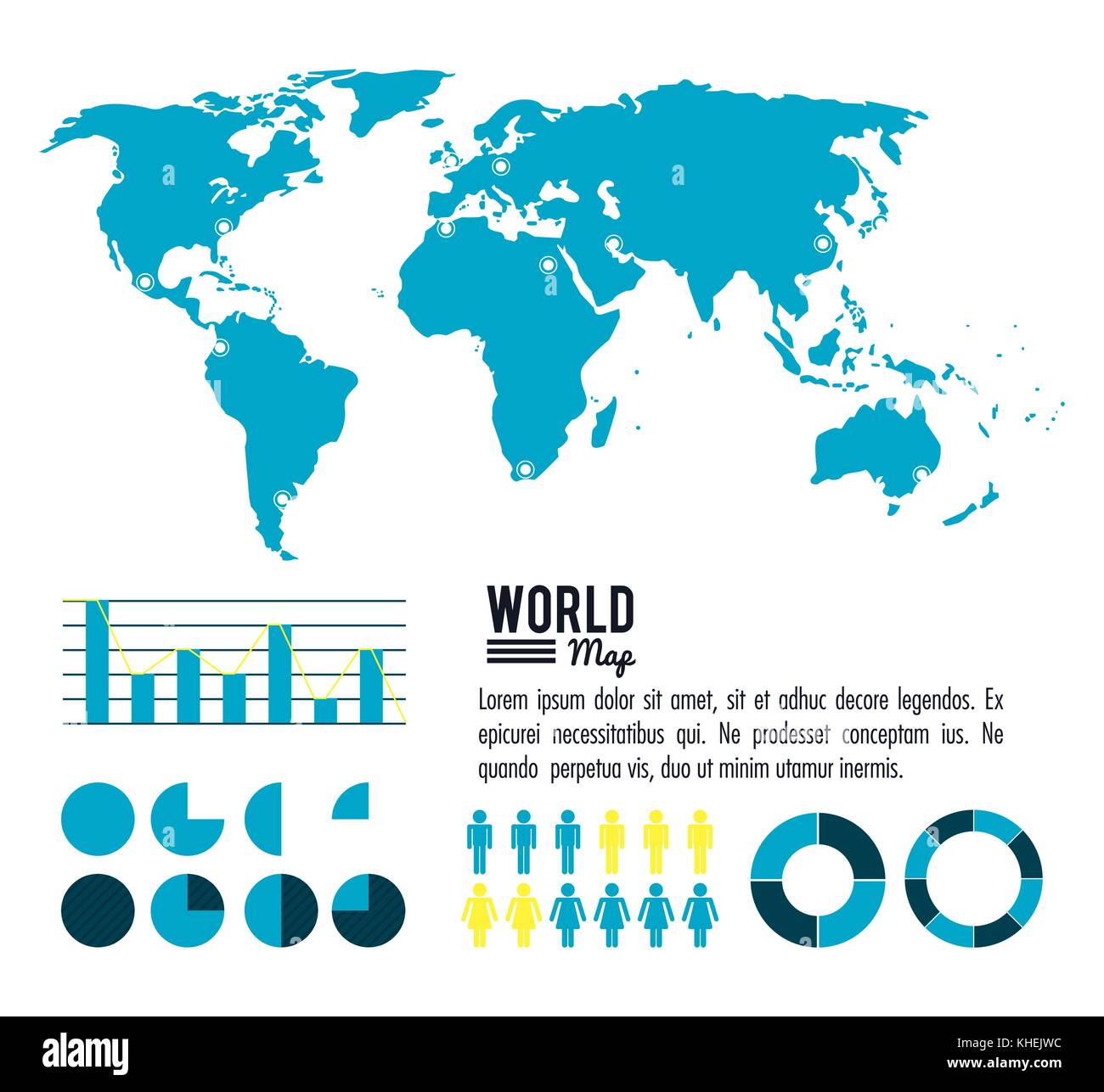 World map infographic Stock Vector Image & Art - Alamy