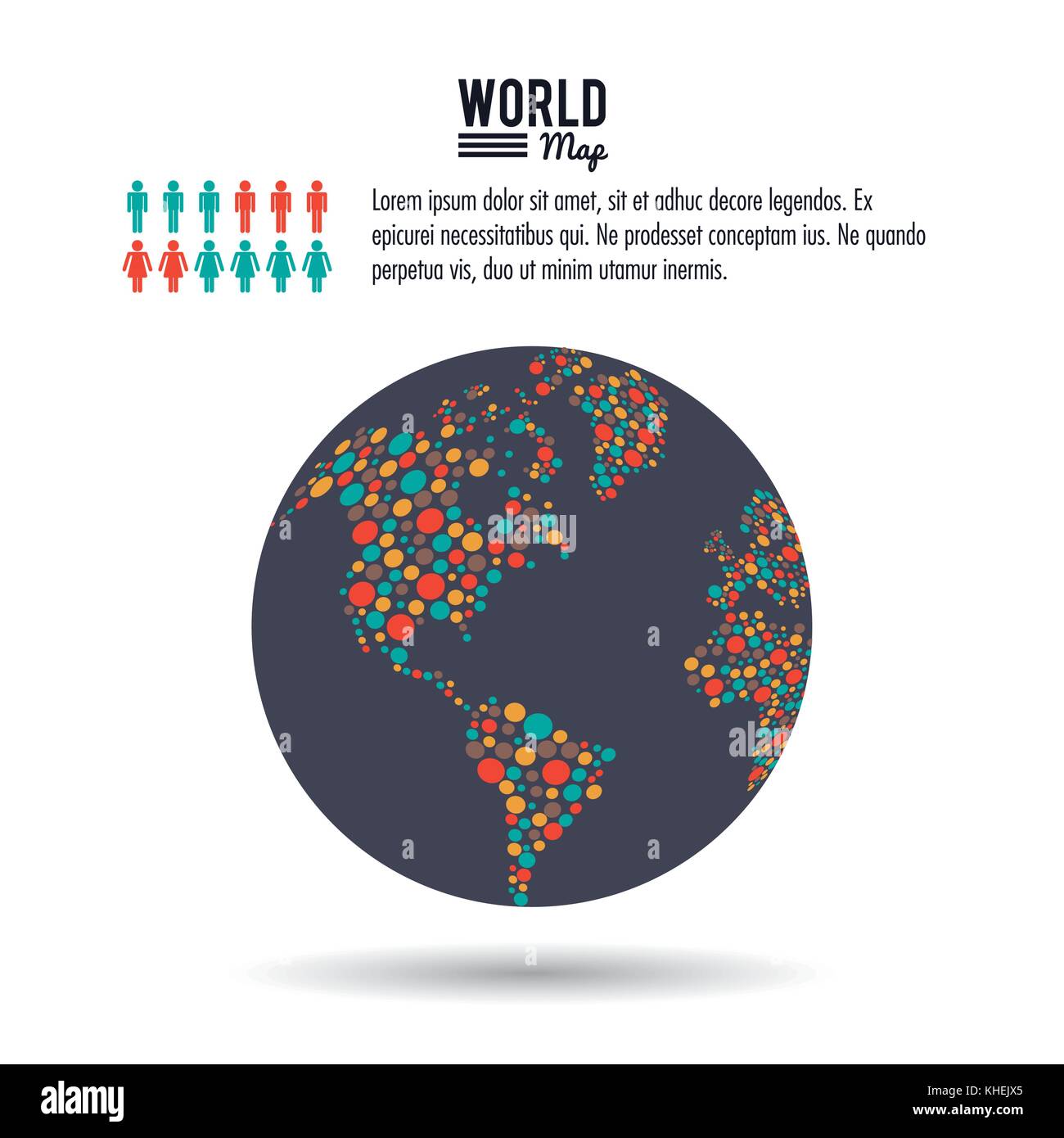 World map infographic Stock Vector Image & Art - Alamy