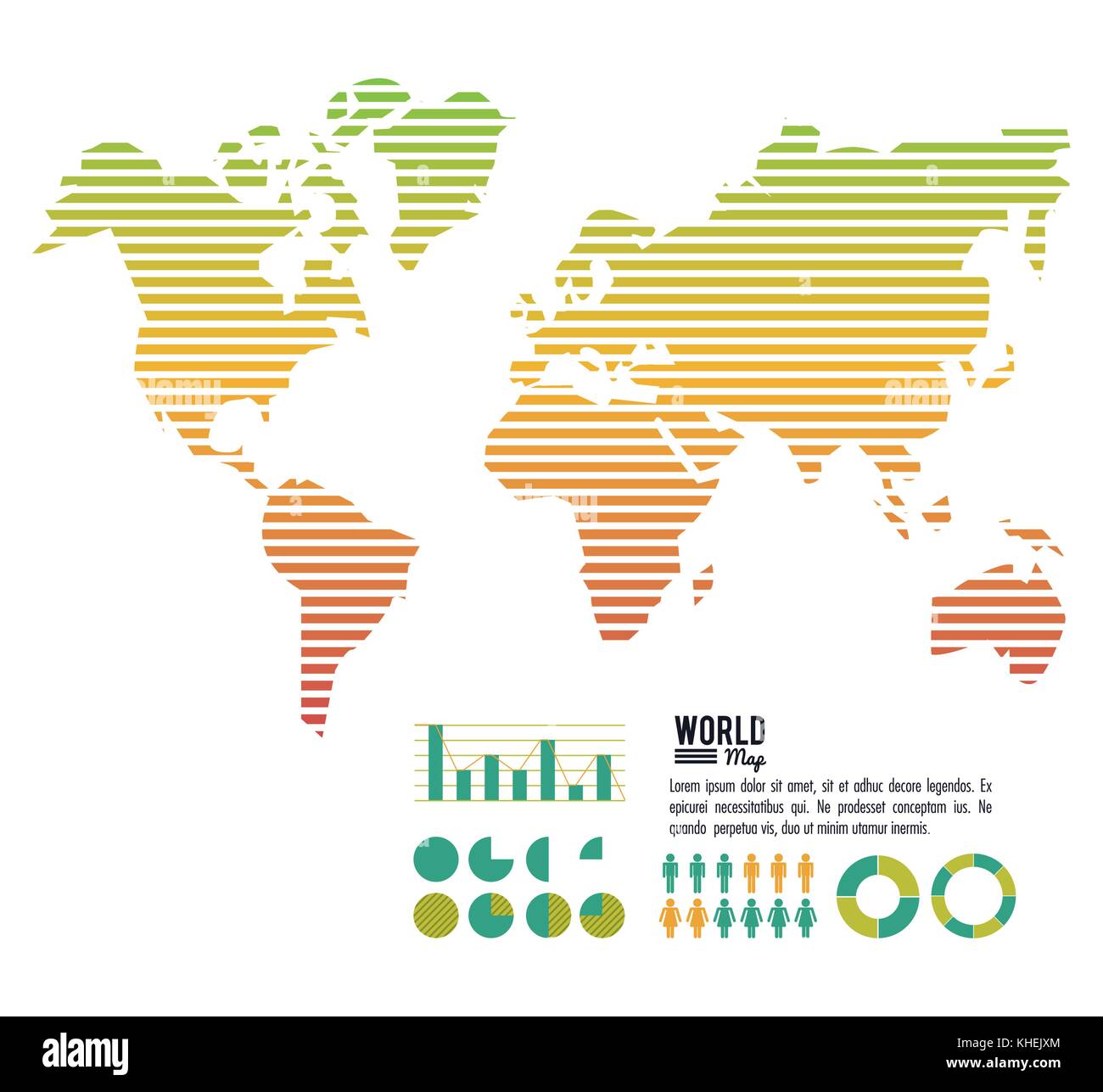 World map infographic Stock Vector Image & Art - Alamy