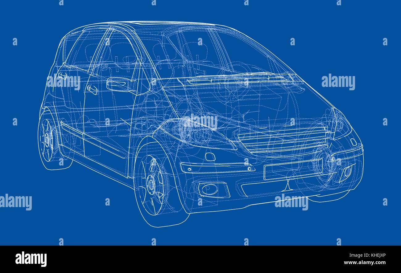 Car sketch. Vector Stock Vector Image & Art - Alamy