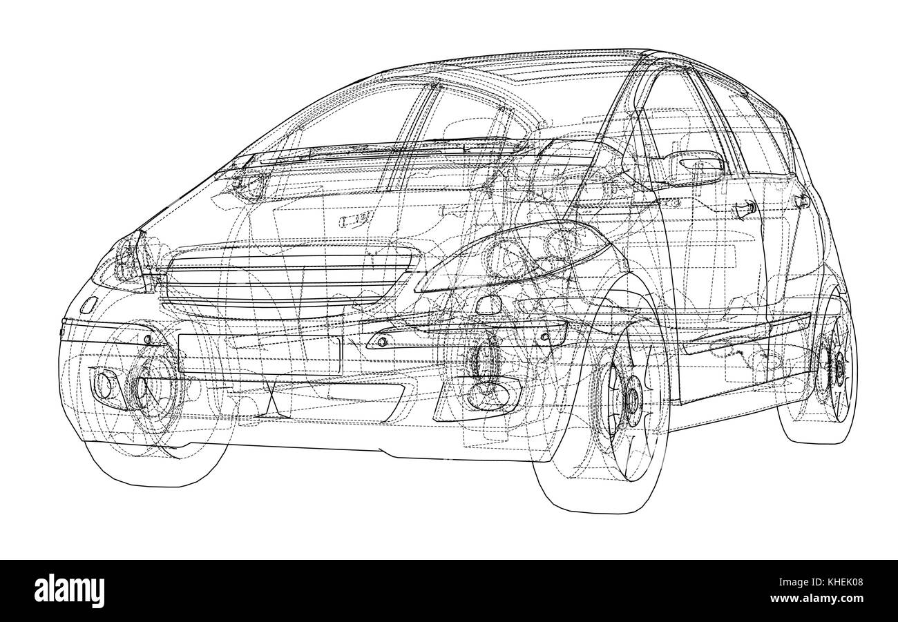 Car sketch. Vector Stock Vector Image & Art - Alamy