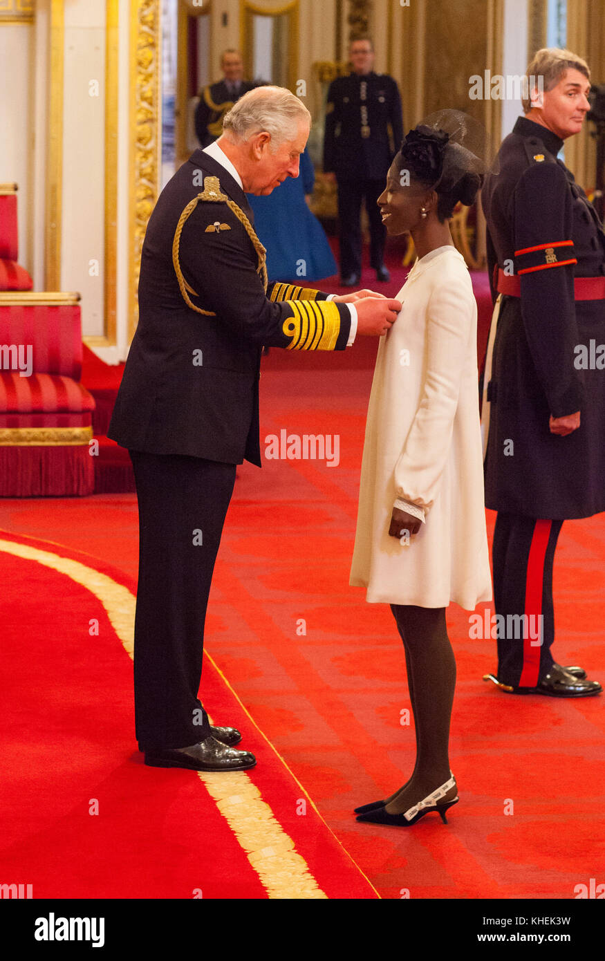 Miss Eunice Olumide from Edinburgh is made an MBE (Member of the Order ...