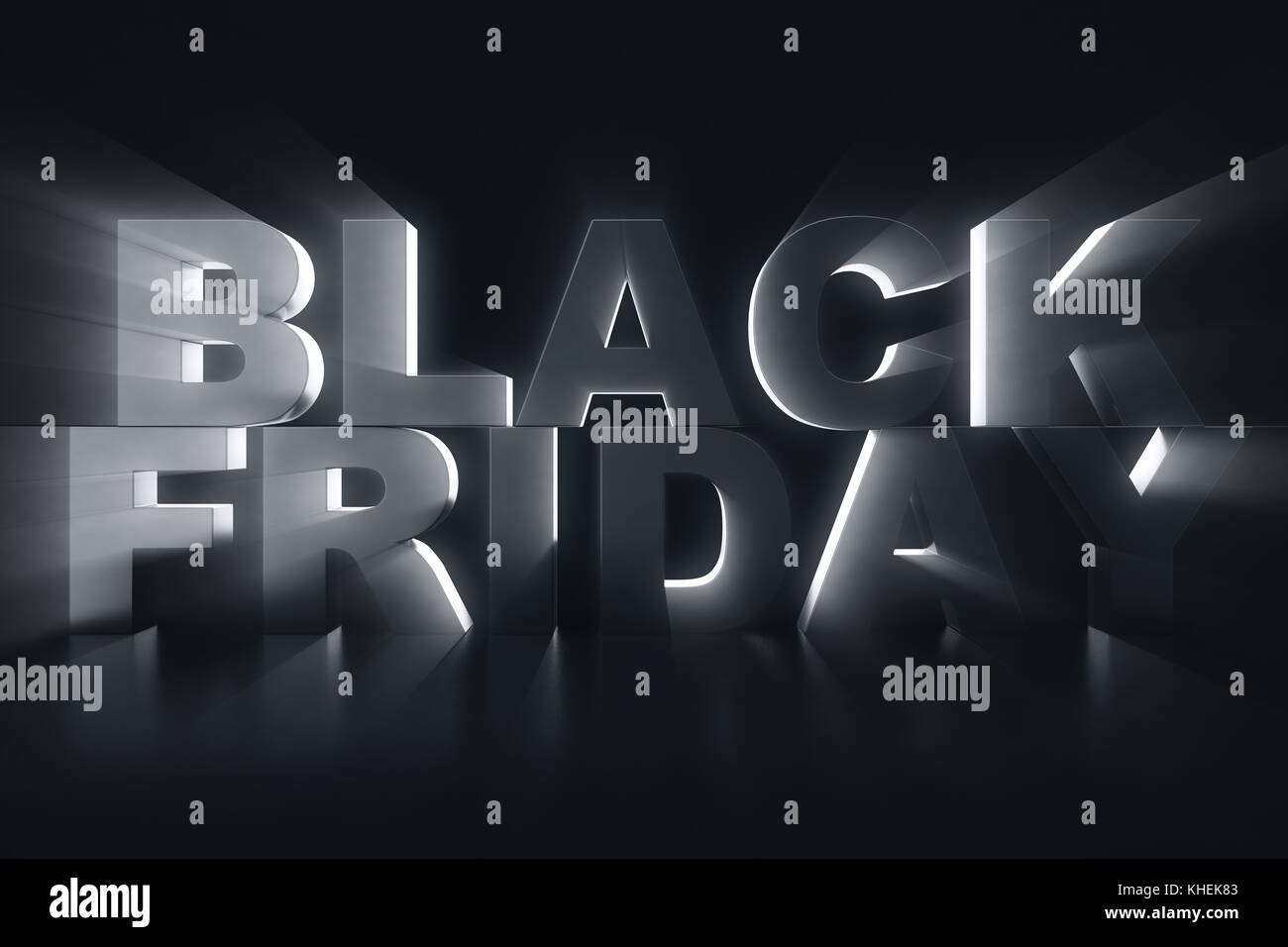3D Rendering Black Friday, sale message for shop. Business hopping ...
