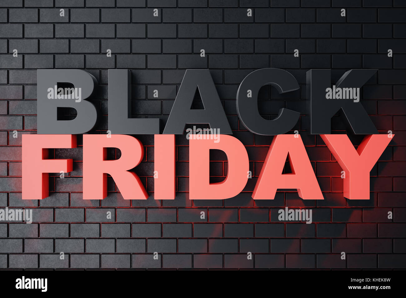 3D Rendering Black Friday, sale message for shop. Business hopping ...