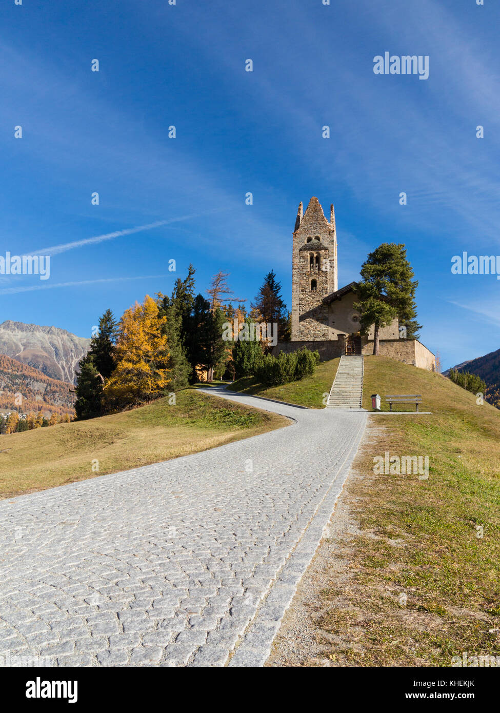 Little church in mountain Stock Photo - Alamy