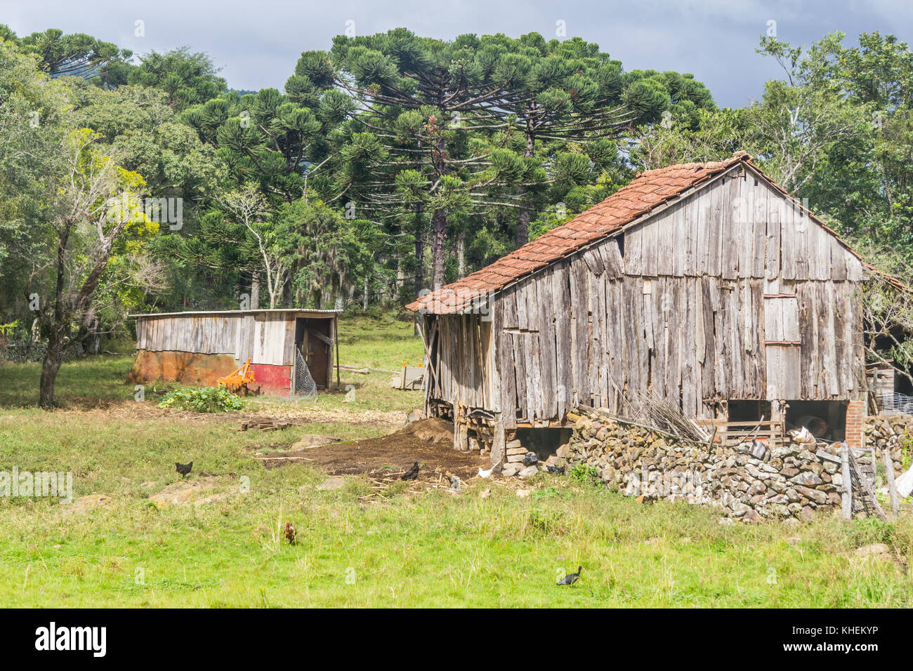 Wood house in a Farm in Gramado, Rio Grande do Sul, Brazil Stock Photo ...