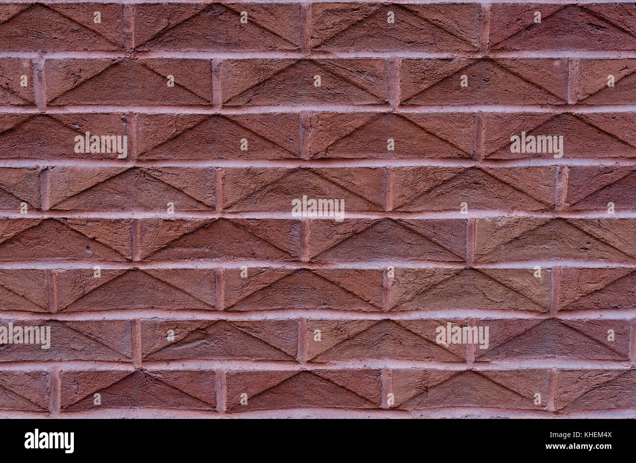 New red brick wall, texture of rhombus, clean Stock Photo - Alamy
