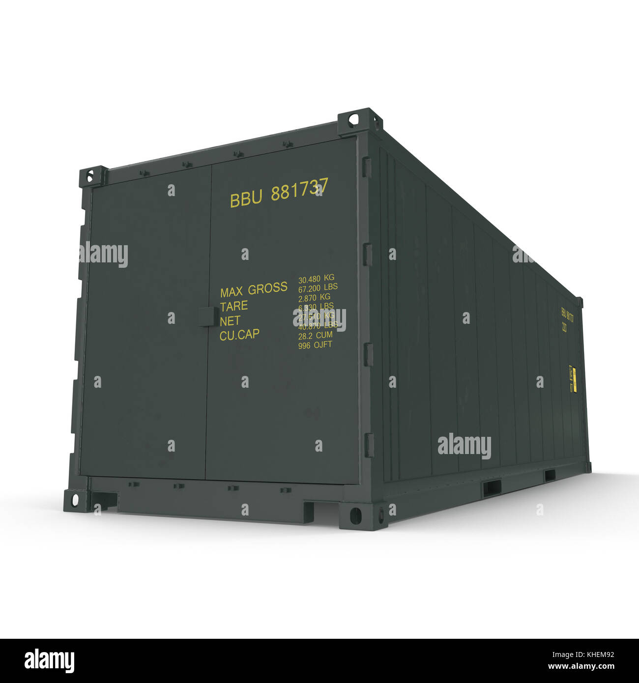 20ft container Cut Out Stock Images & Pictures - Alamy