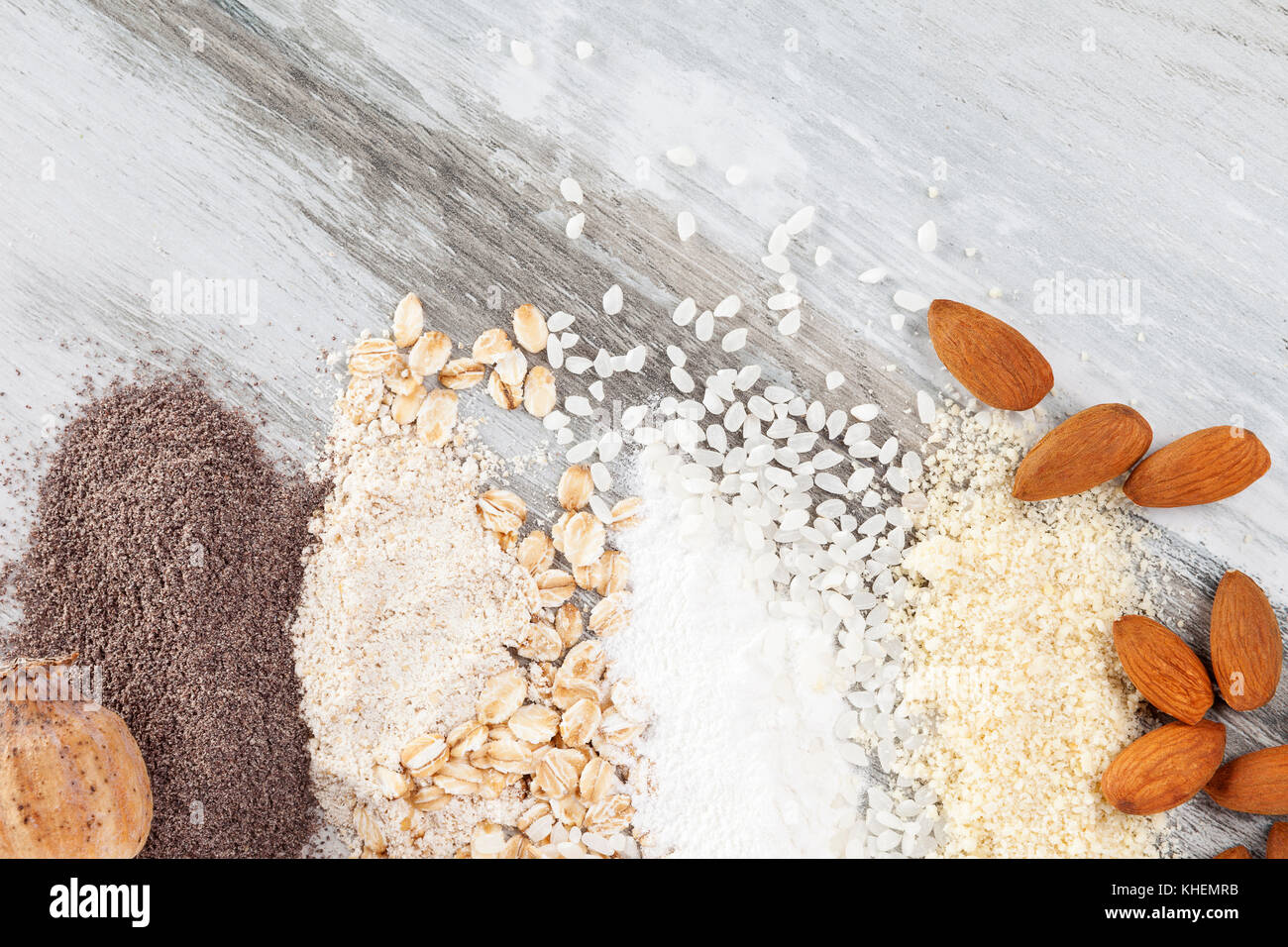 Various types flour hi-res stock photography and images - Alamy