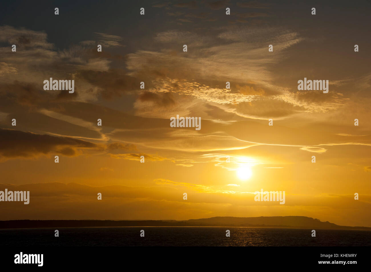 Sunset, Portgordon, Moray, Scotland, Great Britain Stock Photo - Alamy