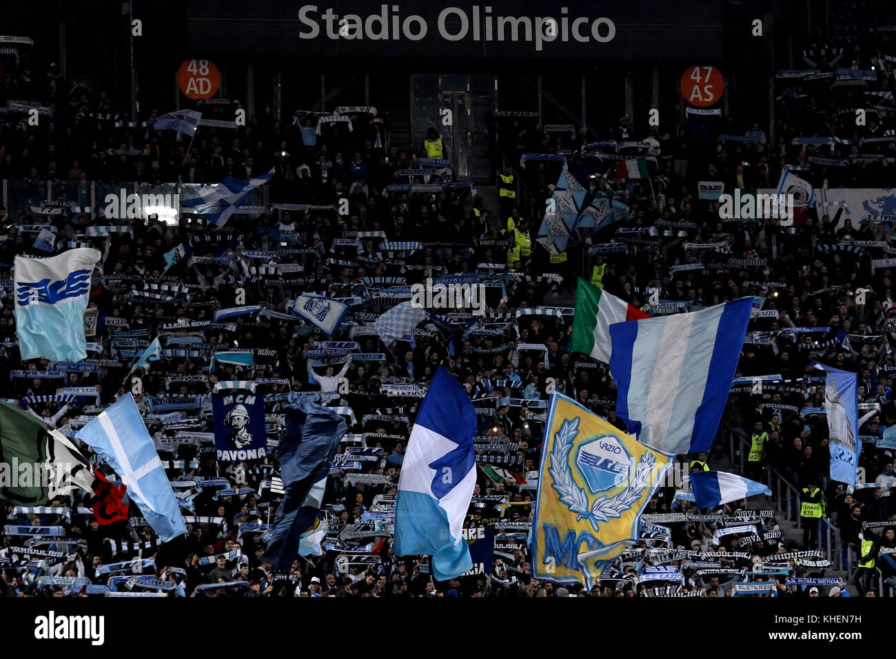 Tifosi Lazio Supporters Roma 02-11-2017 Stadio Olimpico Uefa Europa ...