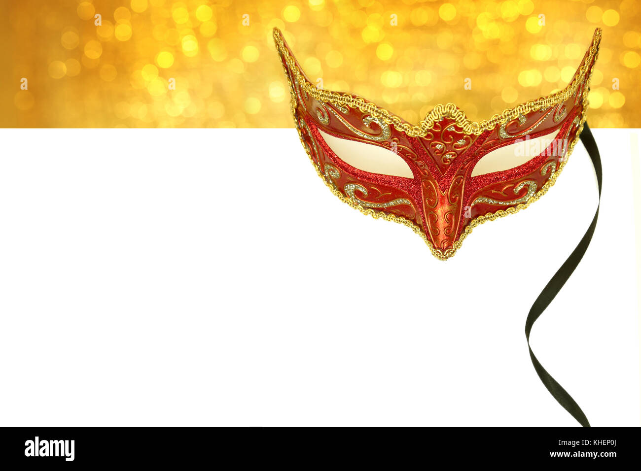 Vintage carnival mask with copy space Stock Photo - Alamy