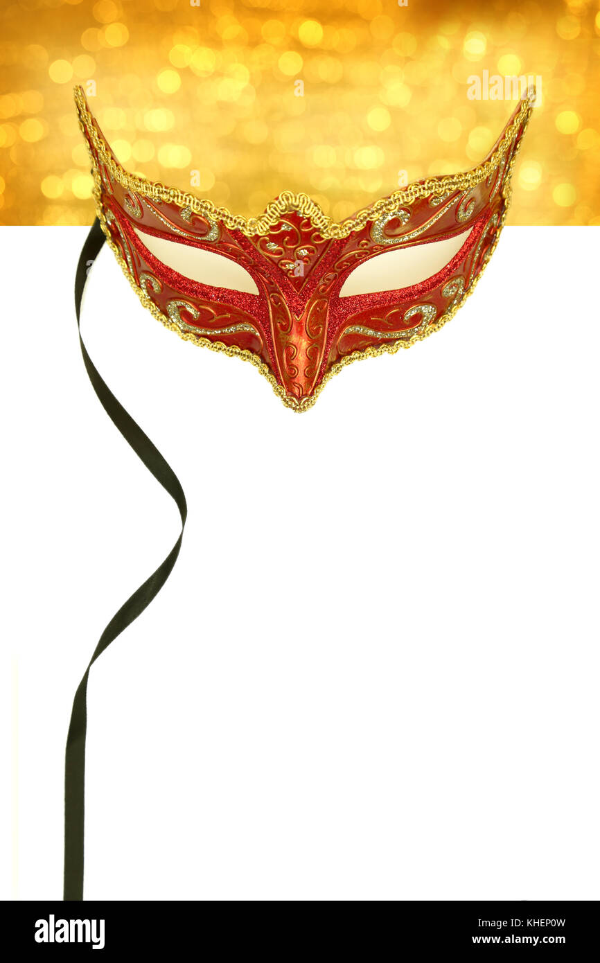 Vintage carnival mask with copy space Stock Photo - Alamy