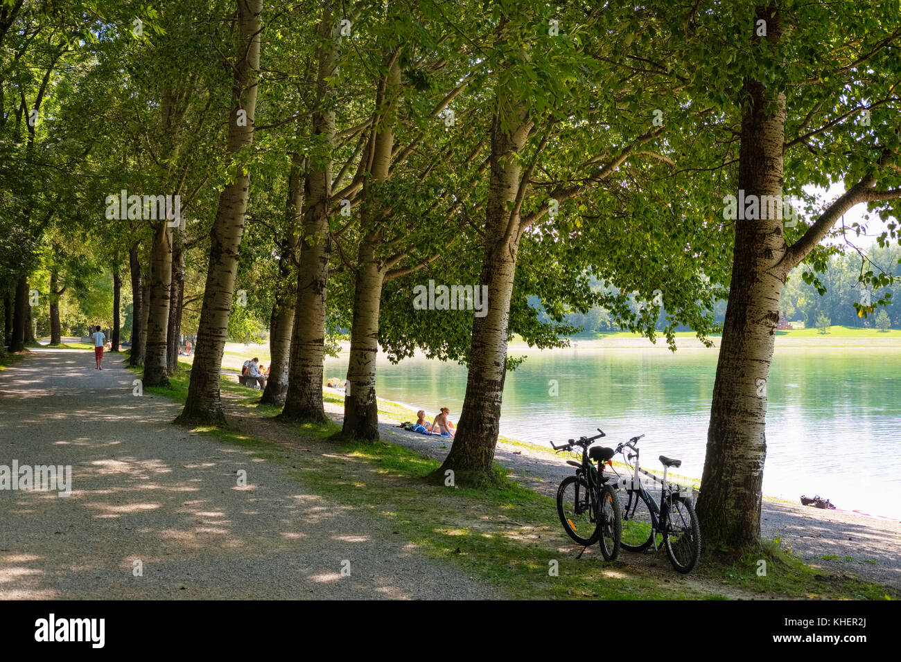 Kuhsee in Hochzoll, Augsburg, Swabia, Bavaria, Germany Stock Photo - Alamy