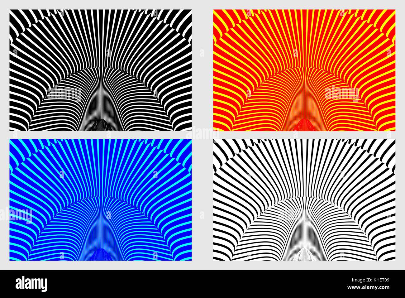 Rays - abstract striped background - vector set Stock Vector Image ...