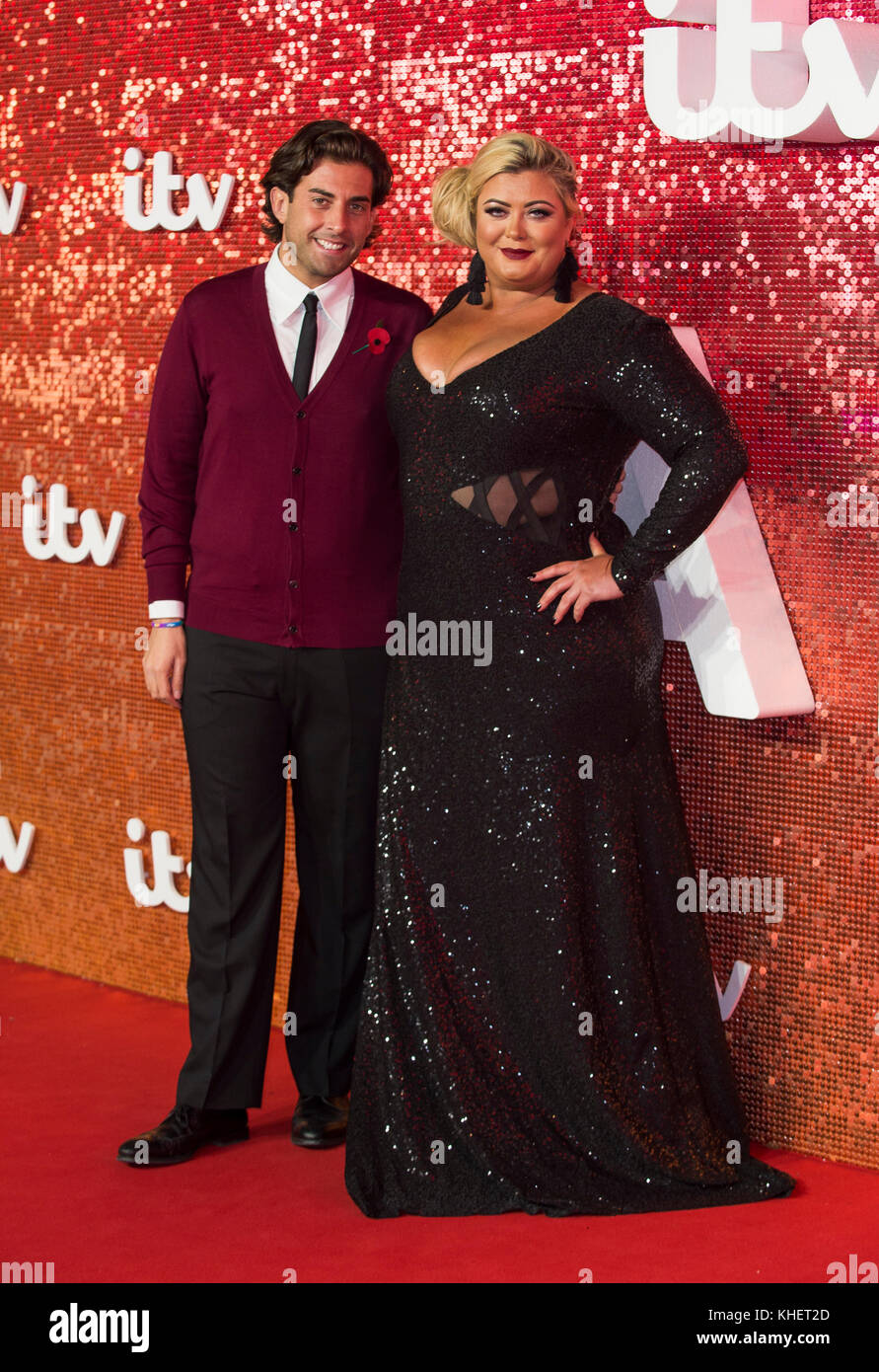 London, UK. James Argent (L) and Gemma Collins at the ITV Gala held at ...