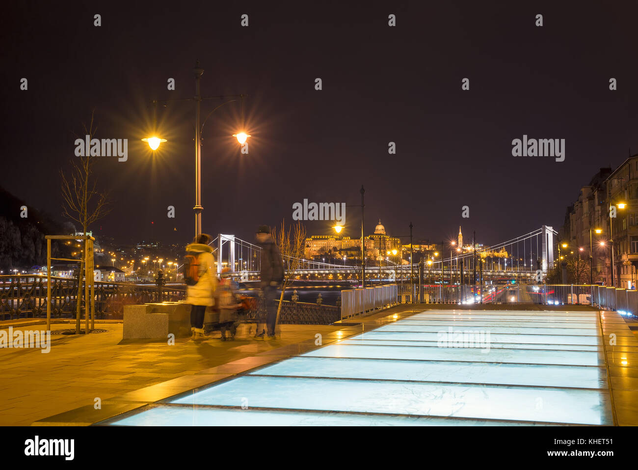 men walking in the night Budapest Stock Photo - Alamy