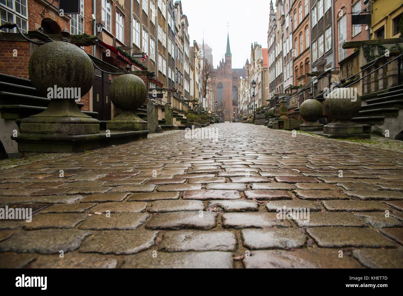 beautiful old streets of Gdansk Stock Photo - Alamy