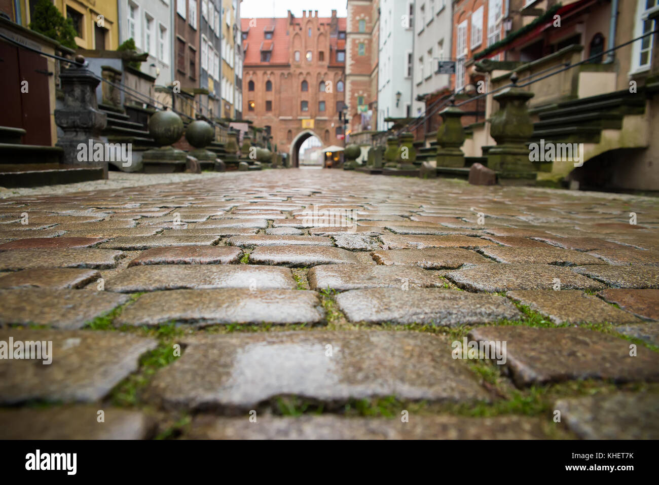 beautiful old streets of Gdansk Stock Photo - Alamy
