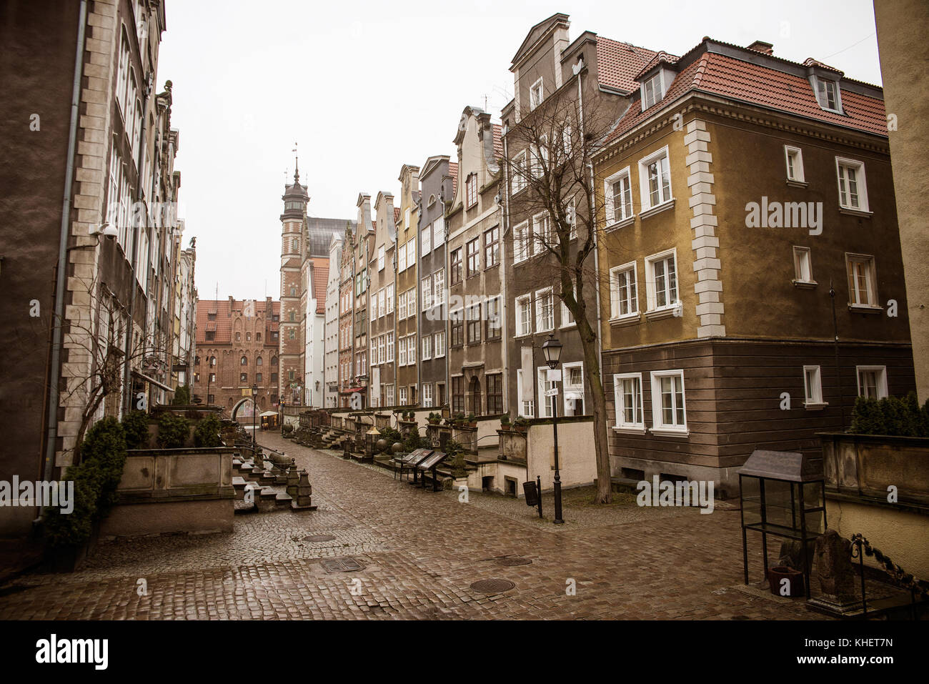 beautiful old streets of Gdansk Stock Photo - Alamy