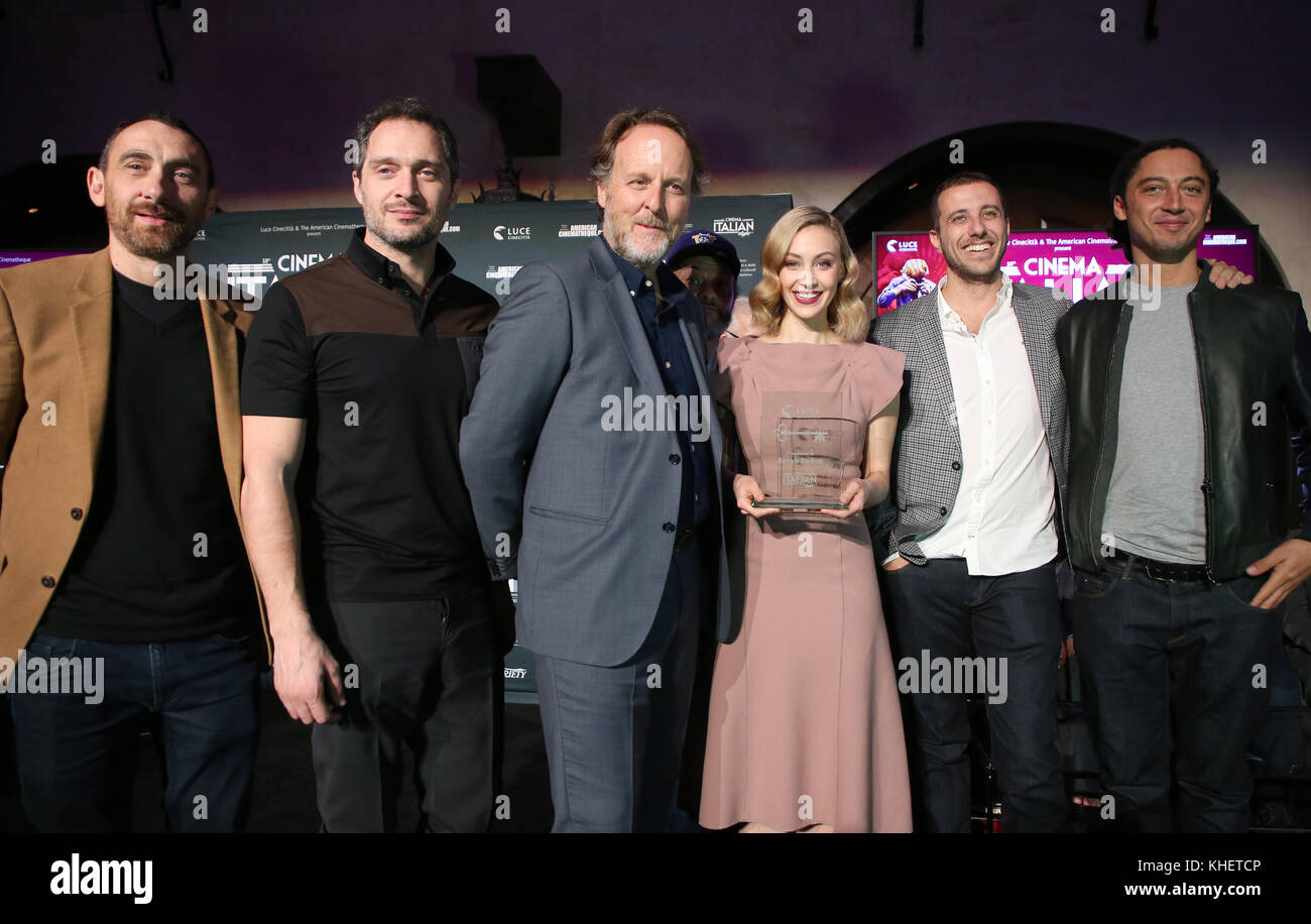 Hollywood, Ca. 15th Nov, 2017. Antonio Manetti, Claudio Santamaria ...