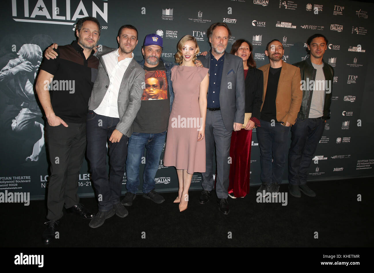 Hollywood, Ca. 15th Nov, 2017. Claudio Santamaria, Andrea De Sica ...