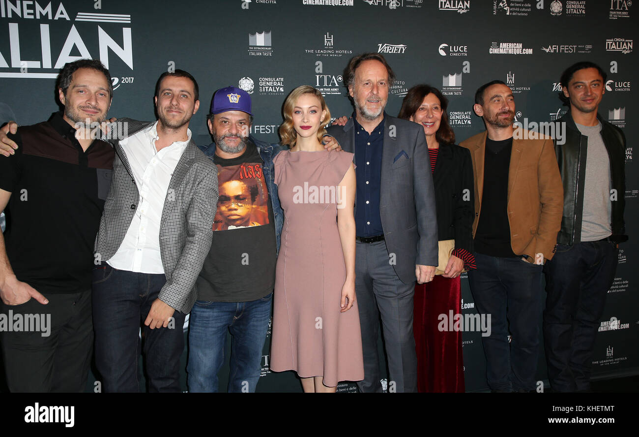 Hollywood, Ca. 15th Nov, 2017. Claudio Santamaria, Andrea De Sica ...