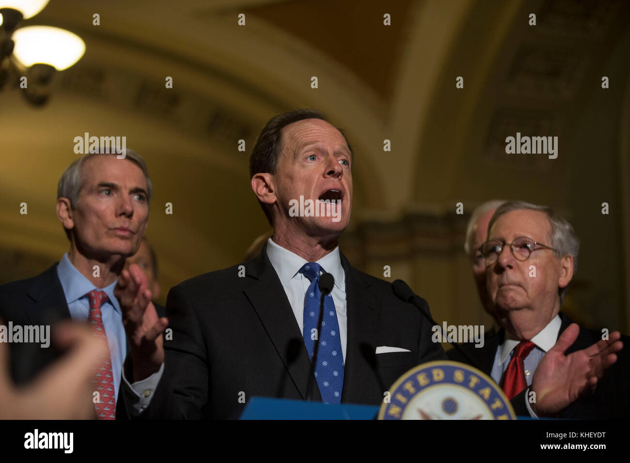 United States Senator, Pat Toomey, Republican of Pennsylvania, speaks ...