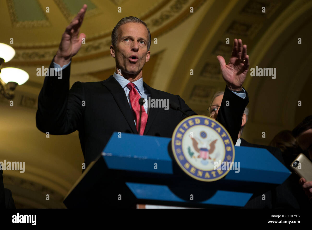 United States Senator, John Thune, Republican of South Dakota, speaks ...