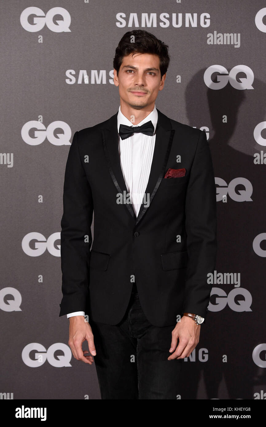 Madrid, Spain. 16th November, 2017. Model Javier de Miguel during GQ ...