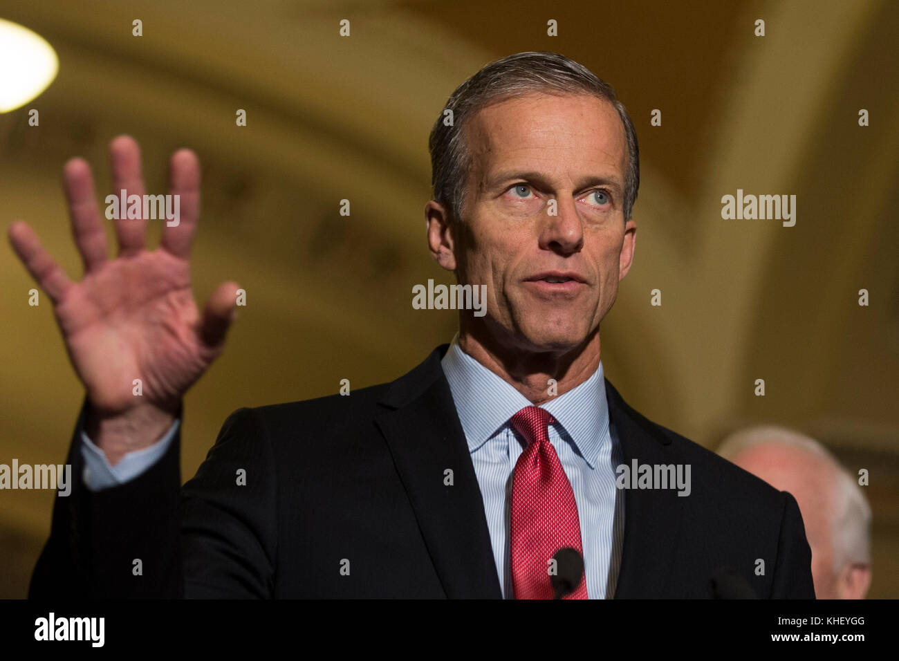 United States Senator, John Thune, Republican of South Dakota, speaks ...
