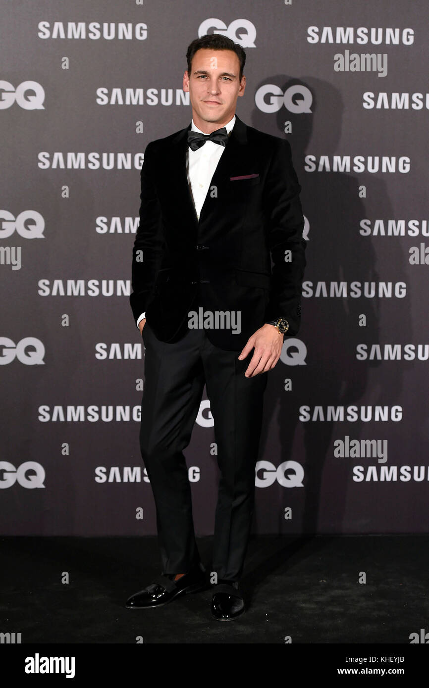 Madrid, Spain. 16th November, 2017. Actor Ricard Salas during GQ Men of ...