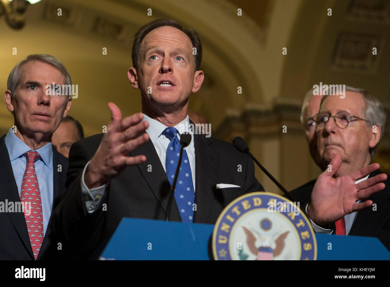 United States Senator, Pat Toomey, Republican of Pennsylvania, speaks ...