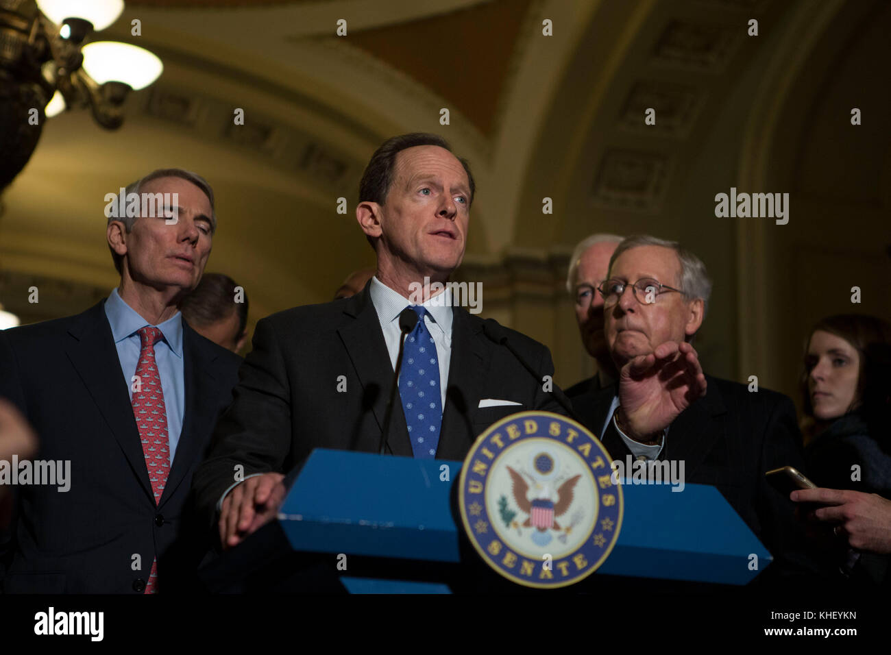 United States Senator, Pat Toomey, Republican of Pennsylvania, speaks ...