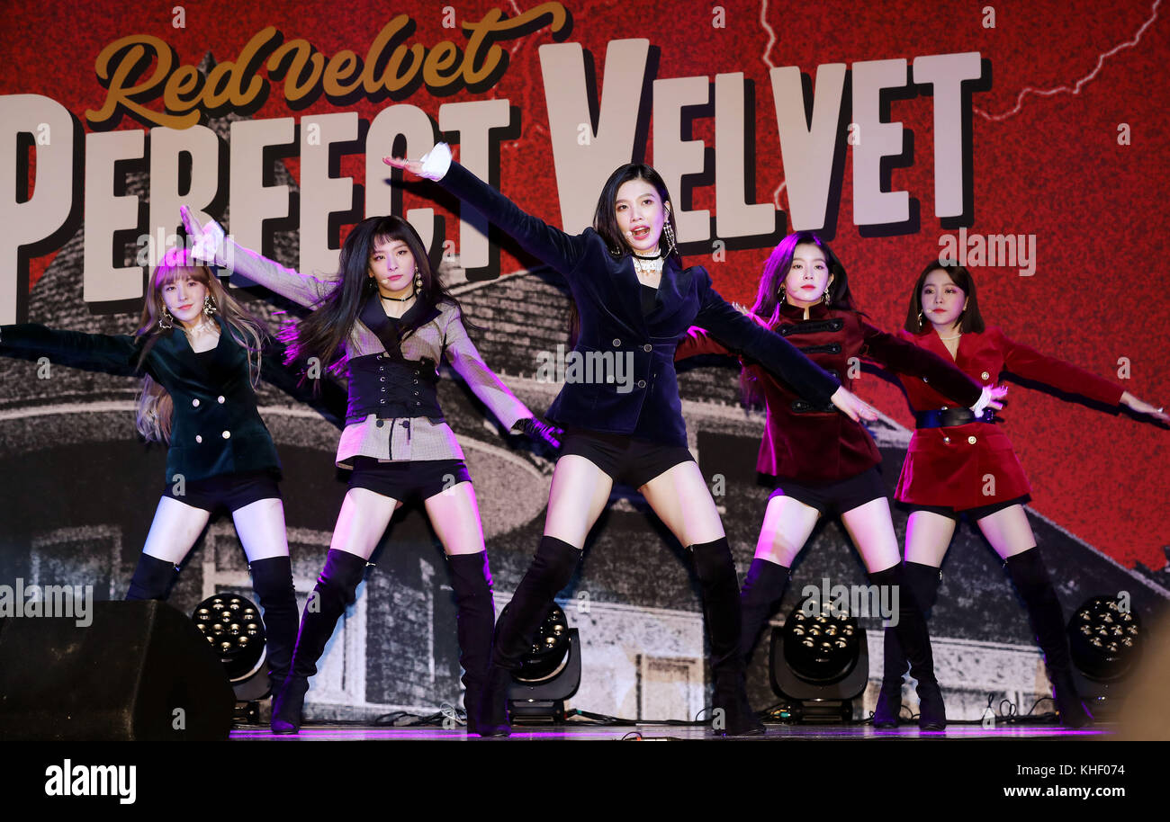 17th Nov, 2017. S. Korean girl group Red Velvet South Korean girl group ...