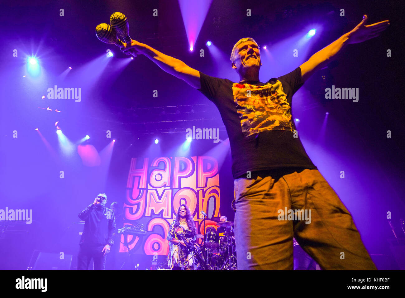 London, UK. 16th Nov, 2017. Mark "Bez" Berry of The Happy Mondays ...