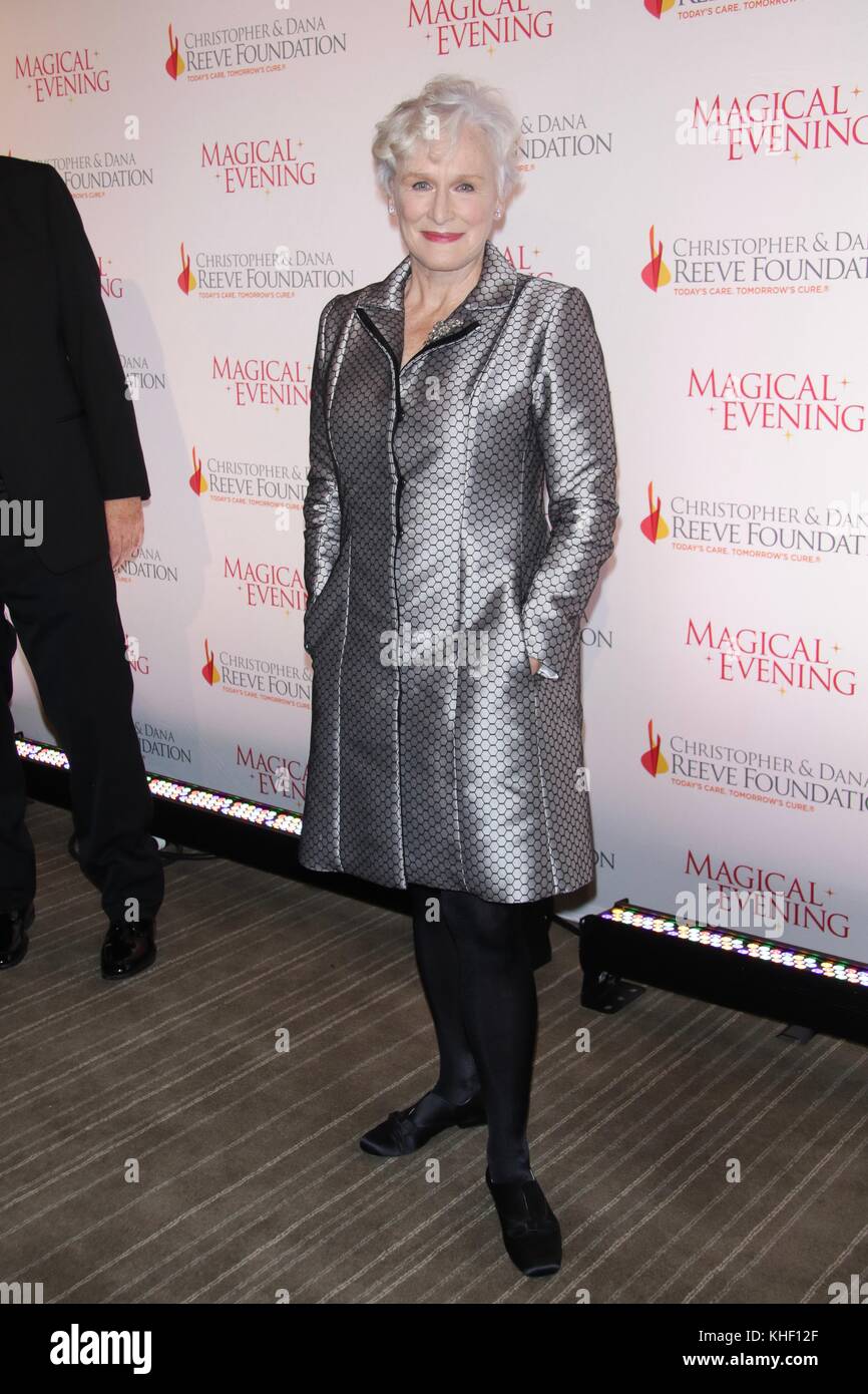 New York, NY, USA. 16th Nov, 2017. Glenn Close at The Christopher ...