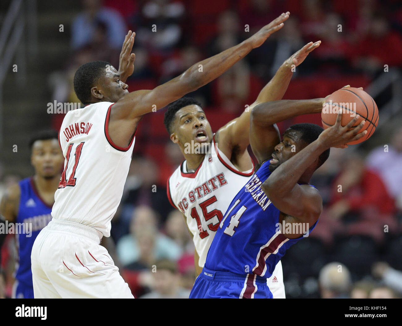 Raleigh, North Carolina, USA. 16th Nov, 2017. REGGIE DILLARD (14) of ...