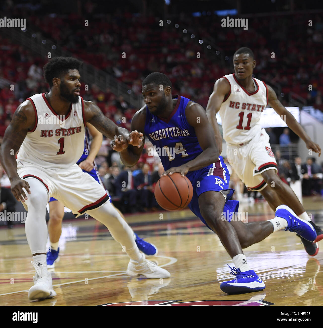 Raleigh, North Carolina, USA. 16th Nov, 2017. REGGIE DILLARD (14) of ...