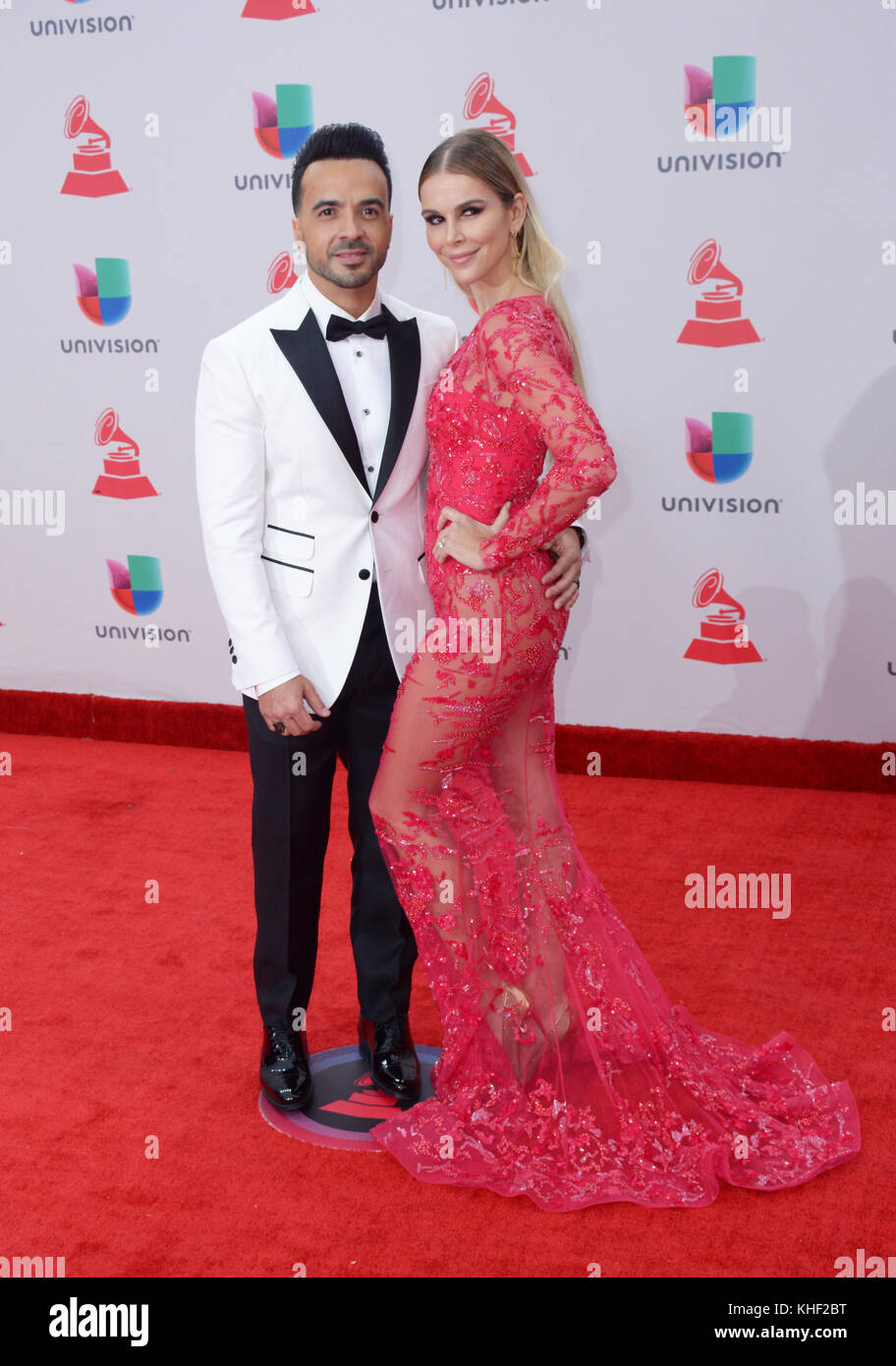 Las Vegas, Nevada, USA. 16th Nov, 2017. Luis Fonsi and Agueda Lopez ...