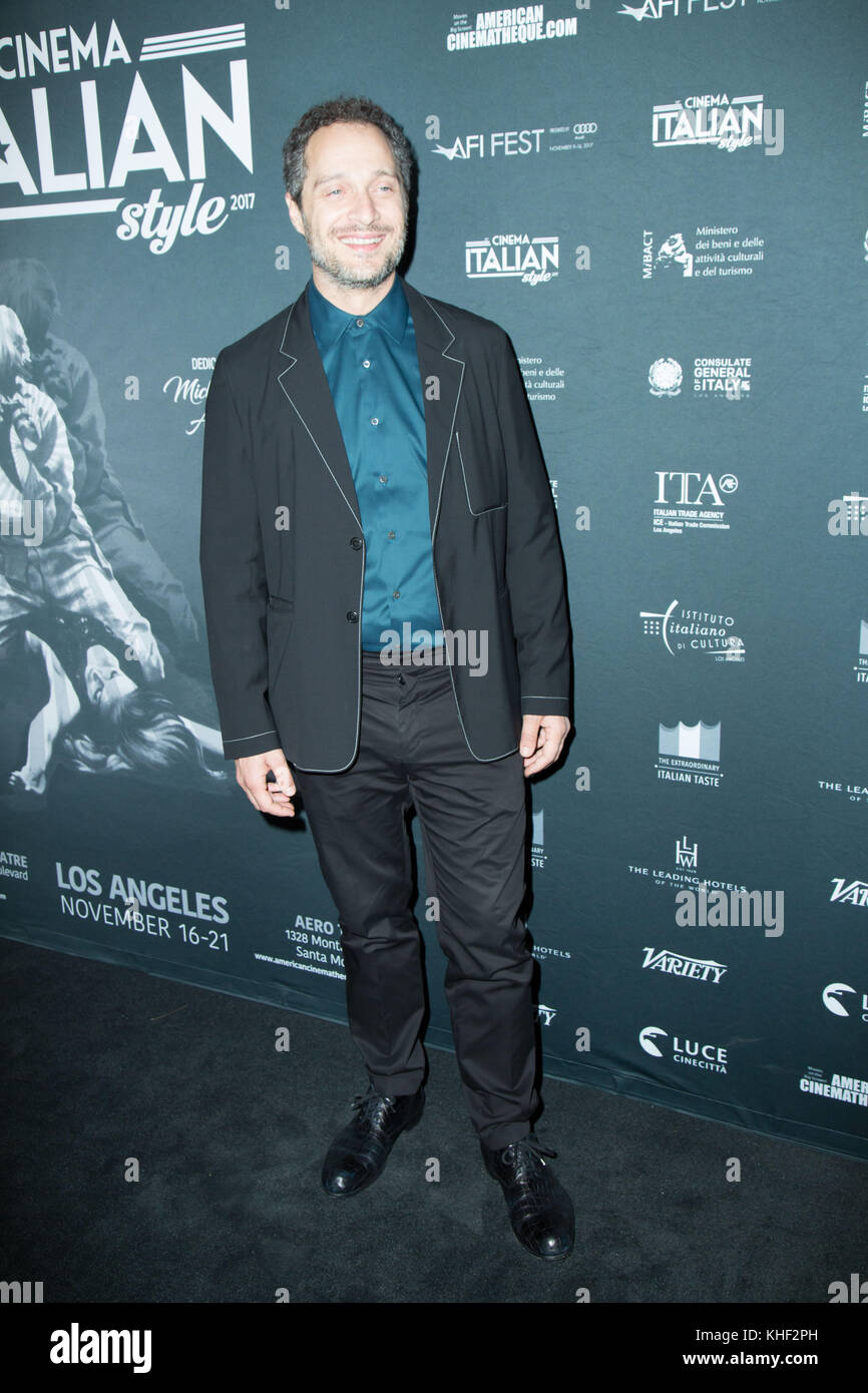 Hollywood, USA. 16th Nov, 2017. Claudio Santamaria attends the Cinema ...