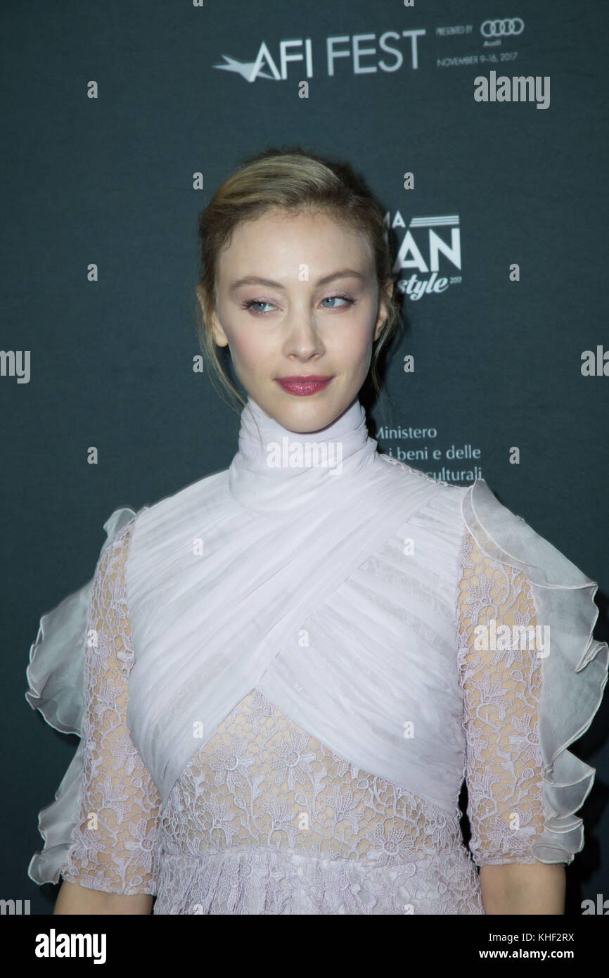 Hollywood, USA. 16th Nov, 2017. Sarah Gadon attends the Cinema Italian ...