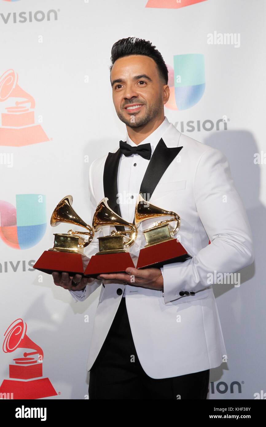 Las Vegas, NV, USA. 16th Nov, 2017. Luis Fonsi (Record of the Year ...