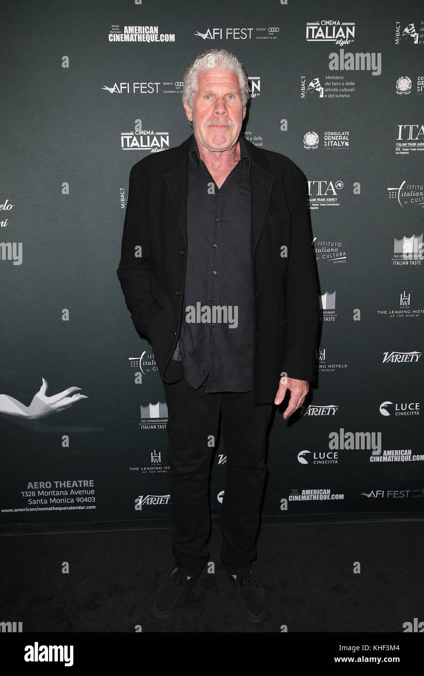 HOLLYWOOD, CA - NOVEMBER 16: Ron Perlman, at Cinema Italian Style '17 ...