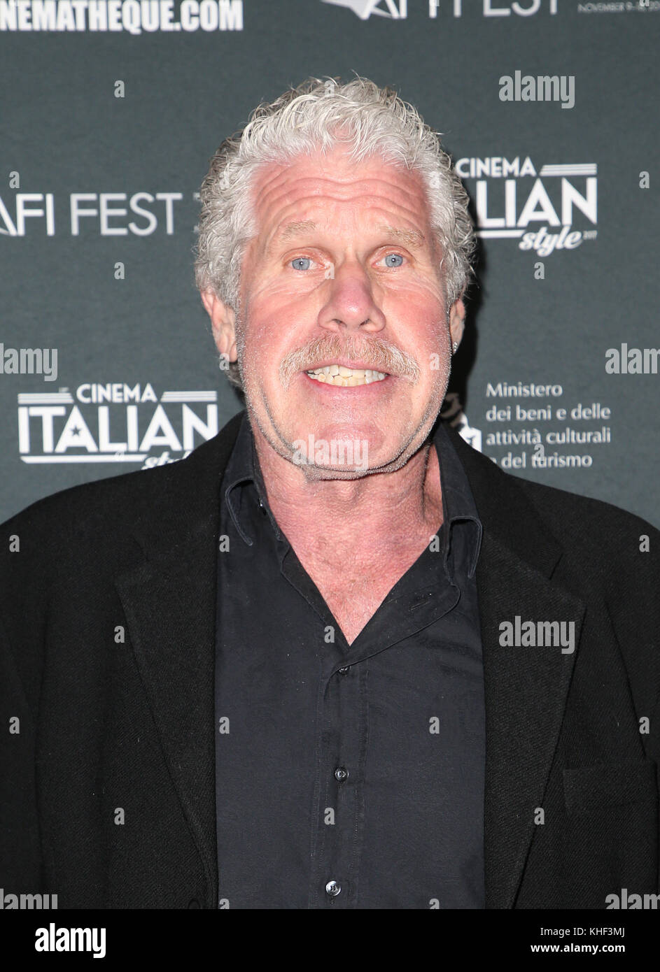 HOLLYWOOD, CA - NOVEMBER 16: Ron Perlman, at Cinema Italian Style '17 ...