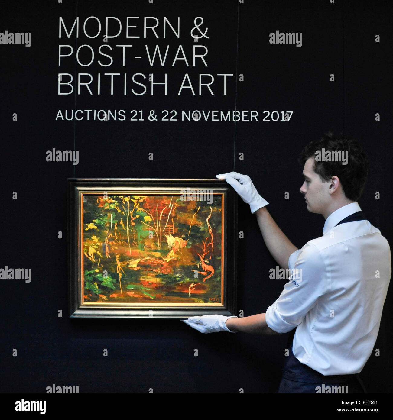 Winston churchill the goldfish pool at chartwell hi-res stock ...