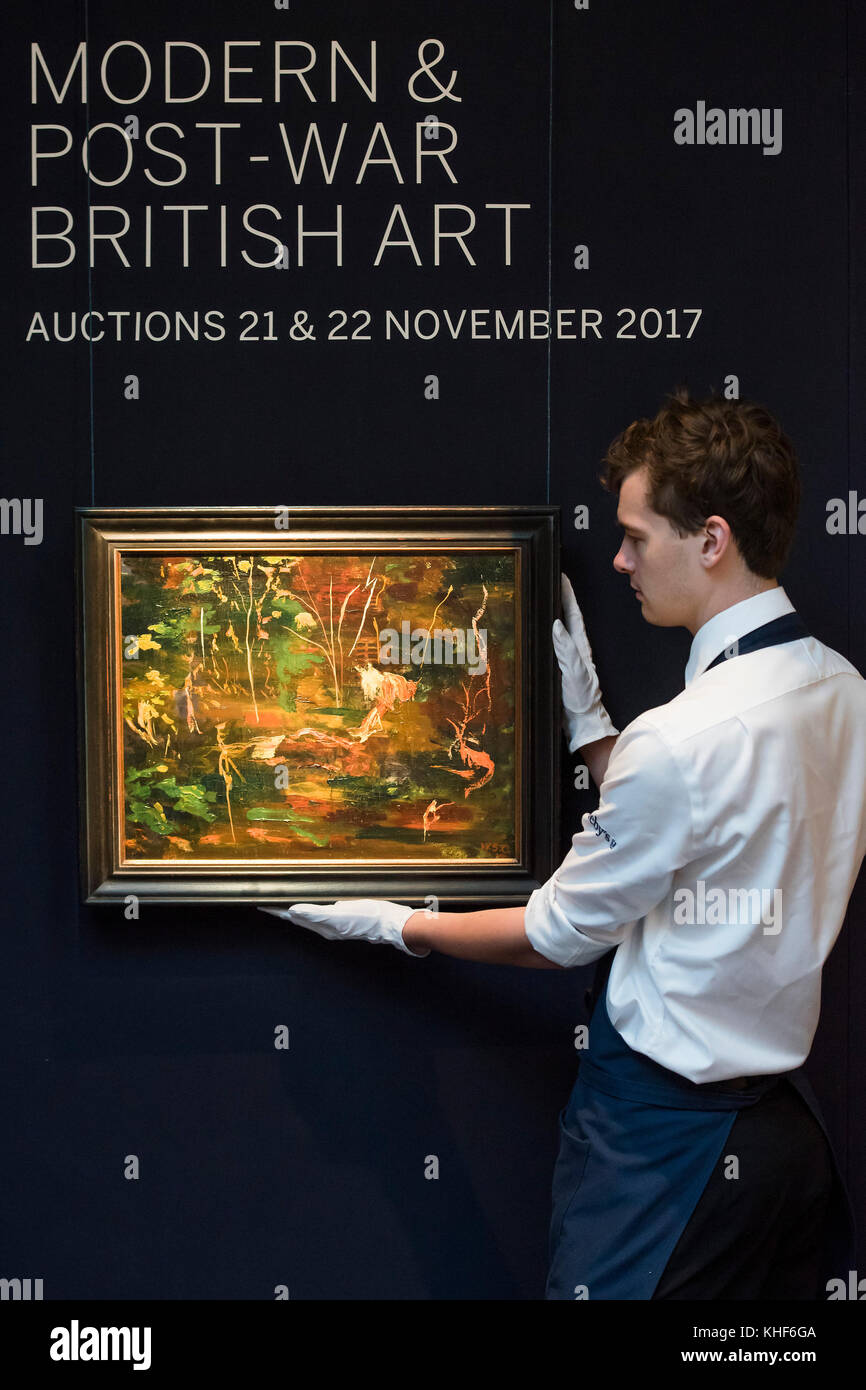 London, UK. 17th Nov, 2017. Sir Winston Churchill, The Goldfish Pool at ...