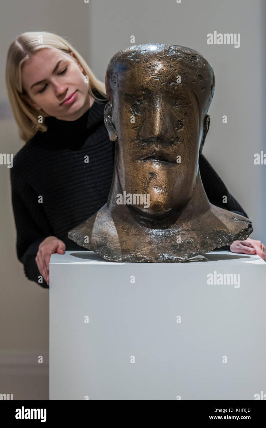 London, UK. 17th Nov, 2017. Dame Elisabeth Frink, Head, bronze, circa ...